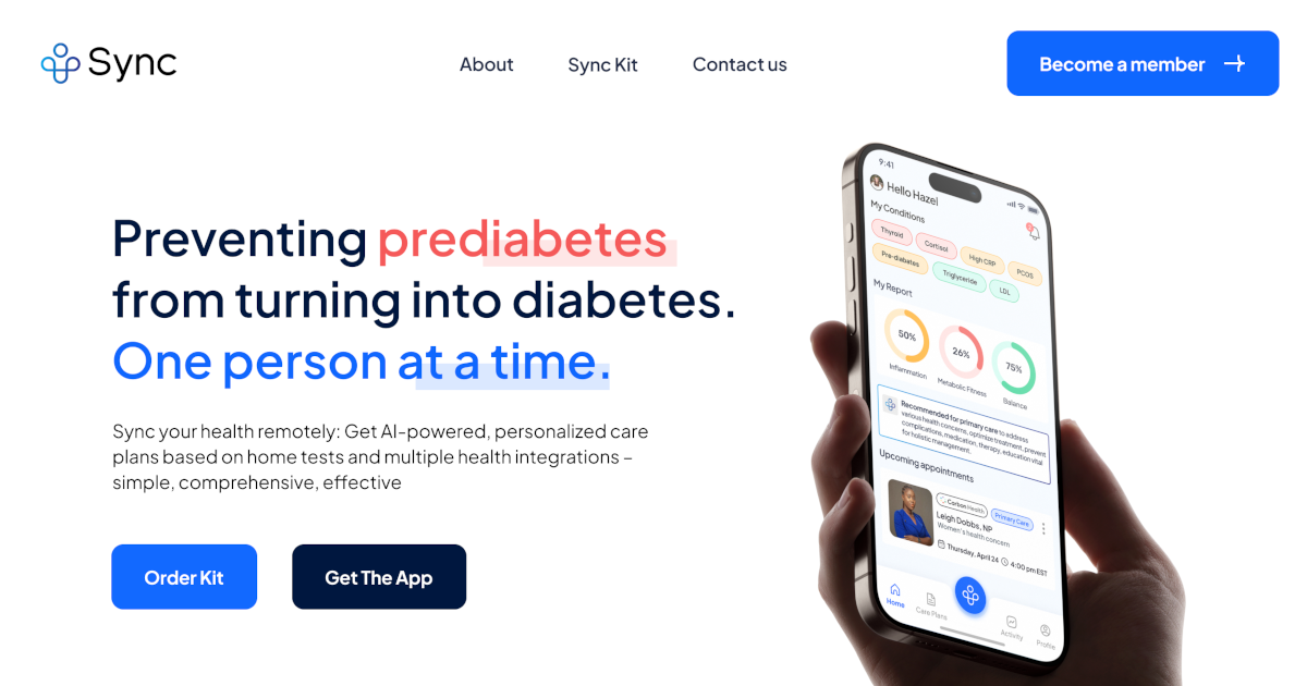 Sync | Just Sync and Sync | Hyper-personalized Health Alerts Anywhere ...